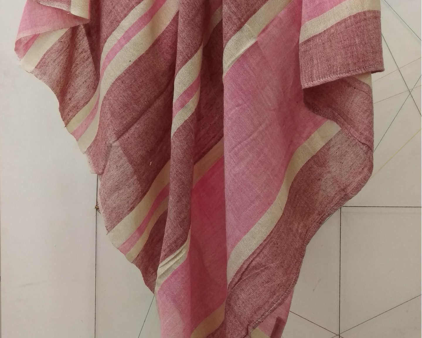 Handloom Multi colour Cotton Scarf – Baragaon Weaves